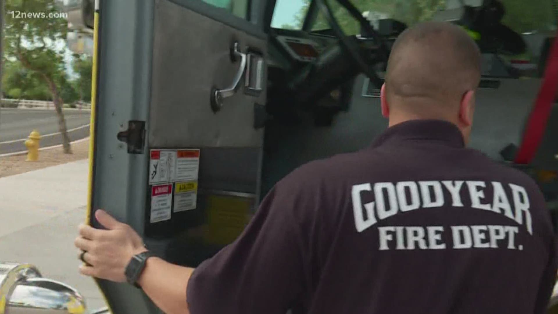 Goodyear firefighter receives prestigious award while battling cancer ...