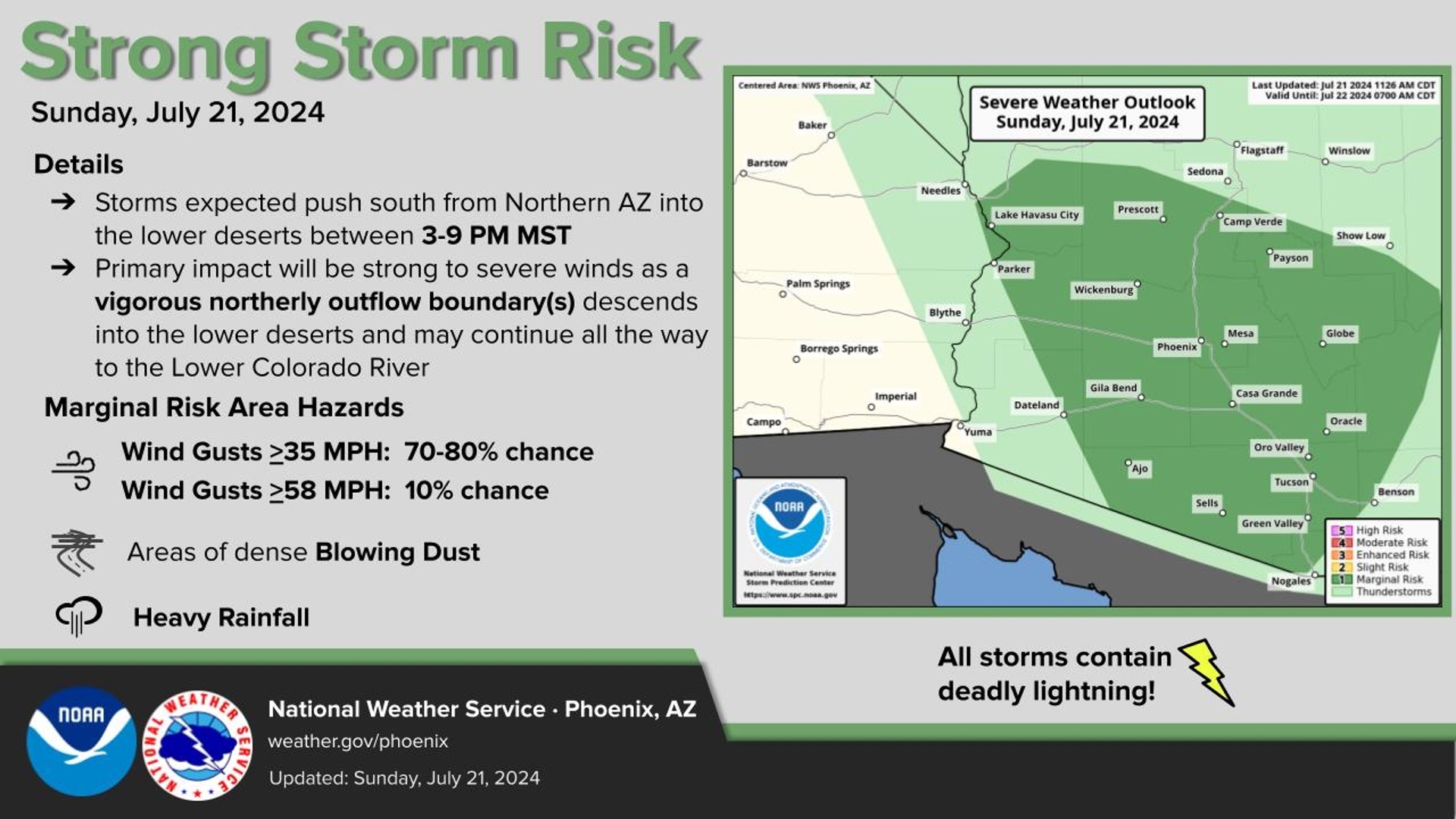 Recap of storms in Arizona on July 21 | 12news.com