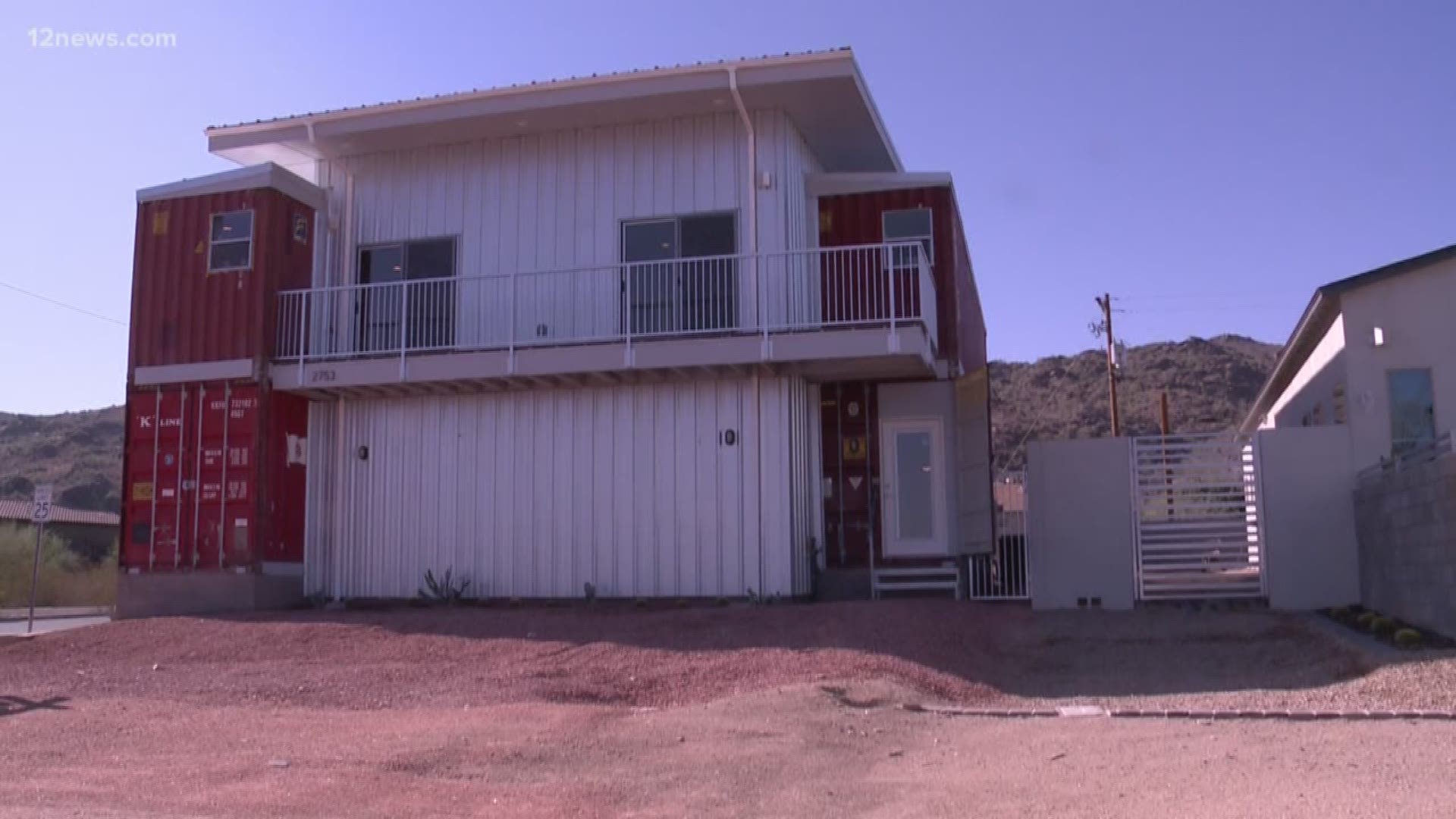 First ever shipping container home built in the Valley | 12news.com