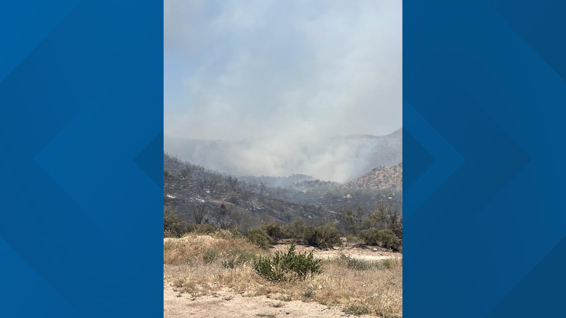 'Sugar Fire' burns more than 200 acres northeast of Phoenix | 12news.com
