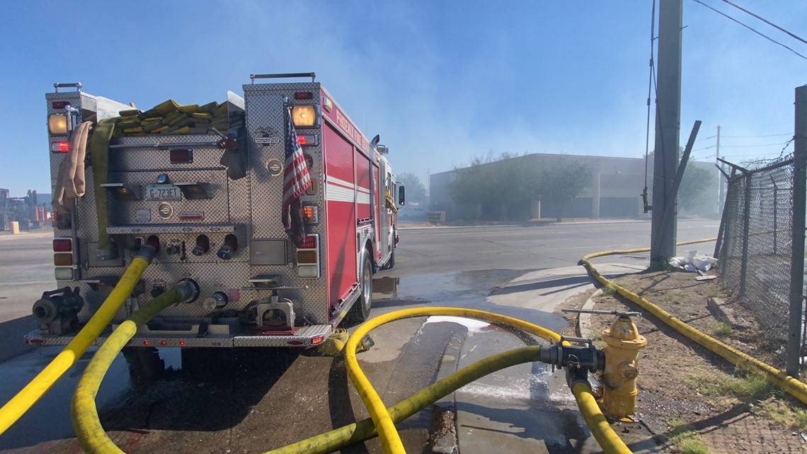 Pallet fire in Phoenix sparks small spot fires | 12news.com