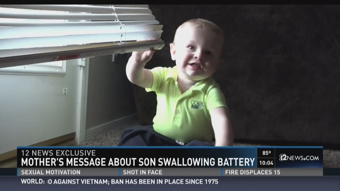 Mother's message about son swallowing battery | 12news.com