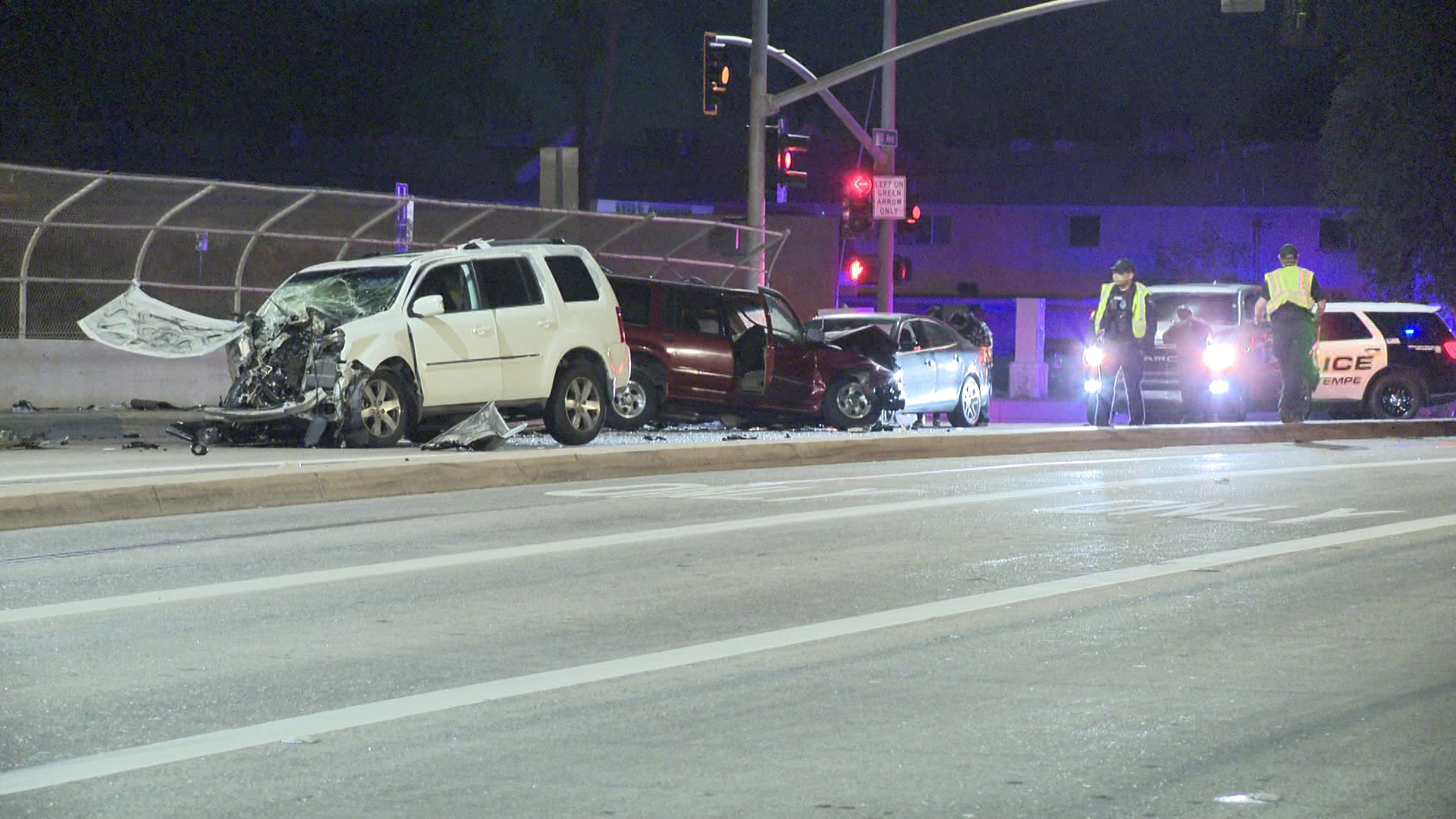 Driver severely injured after allegedly running red light in Tempe ...