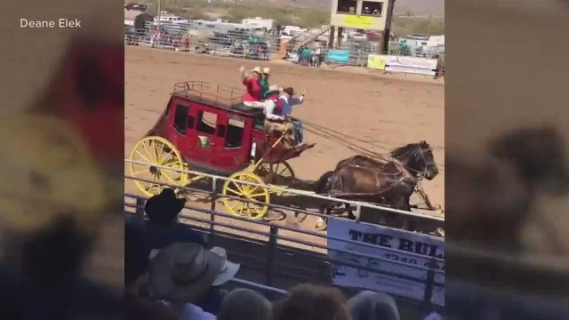 2 people recovering after horse-drawn stagecoach crashes at rodeo ...