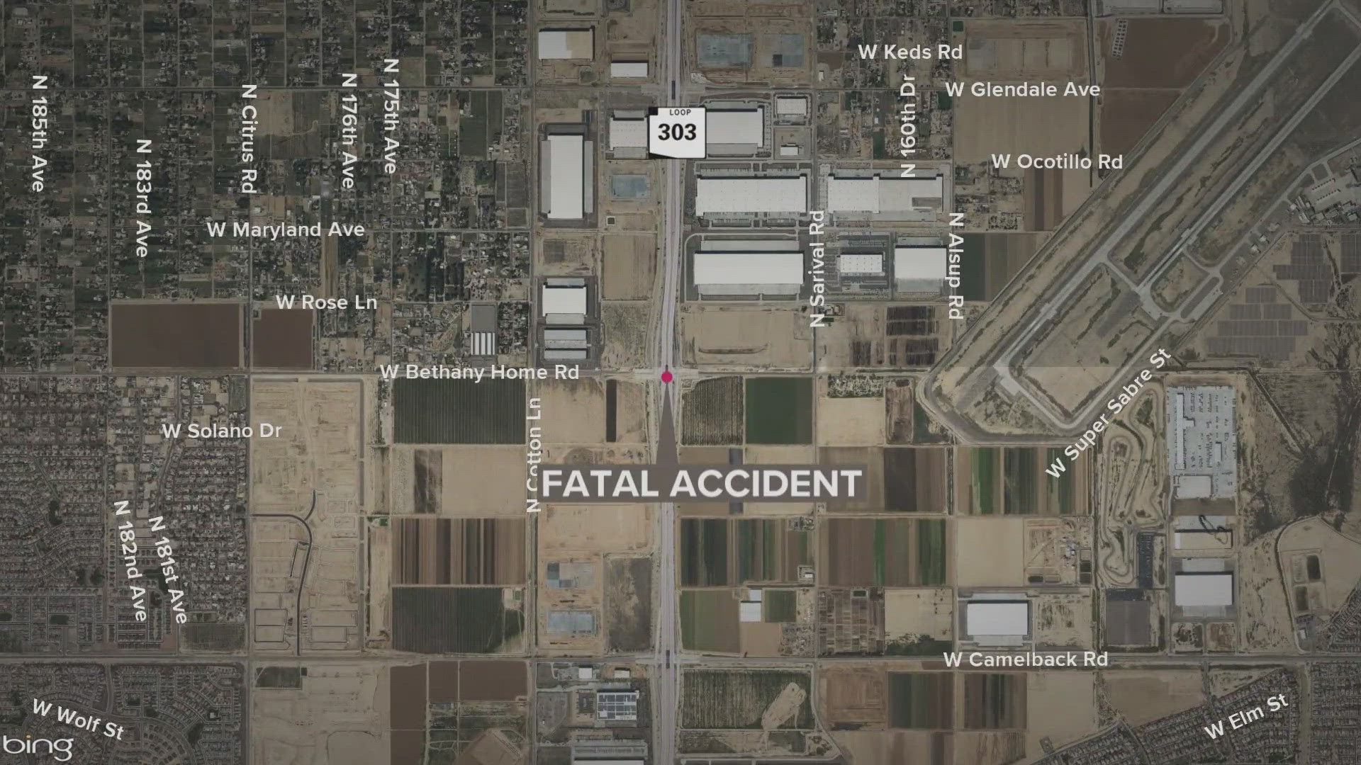 SB Loop 303 closed in Litchfield Park due to fiery crash | 12news.com