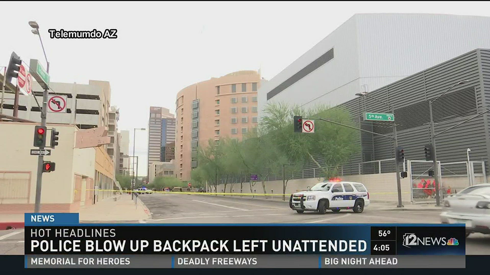 Police blow up suspicious package in downtown Phoenix parking garage ...