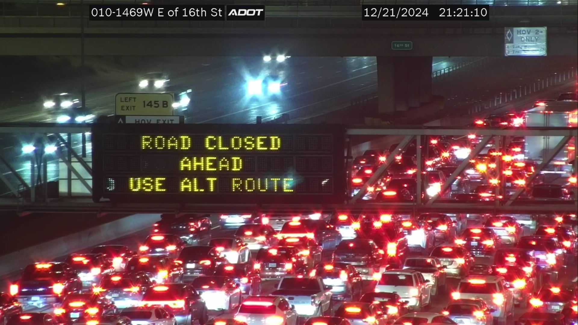 Traffic backup on I-10 near 7th Street | 12news.com