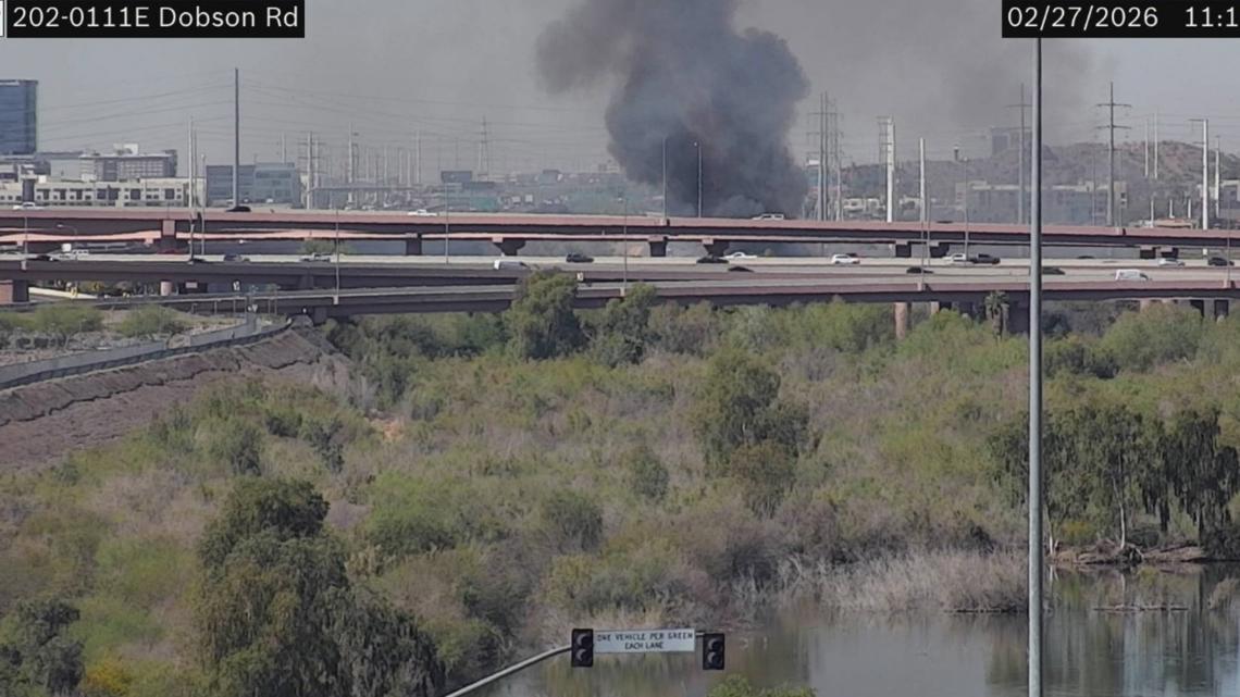 Brush fire reported near Tempe Town Lake | 12news.com
