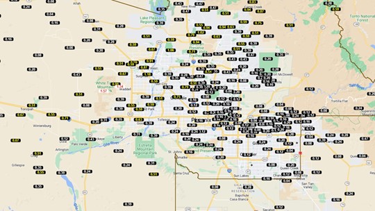 Valley rainfall totals | 12news.com