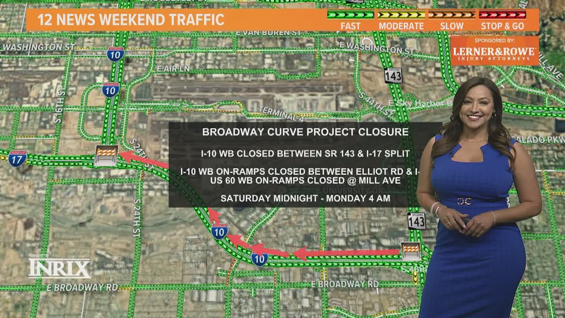 Phoenix weekend traffic report for June 3 | 12news.com