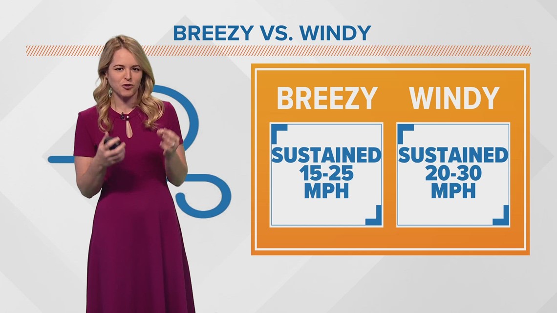 Is there a difference between breezy and windy days? | 12news.com
