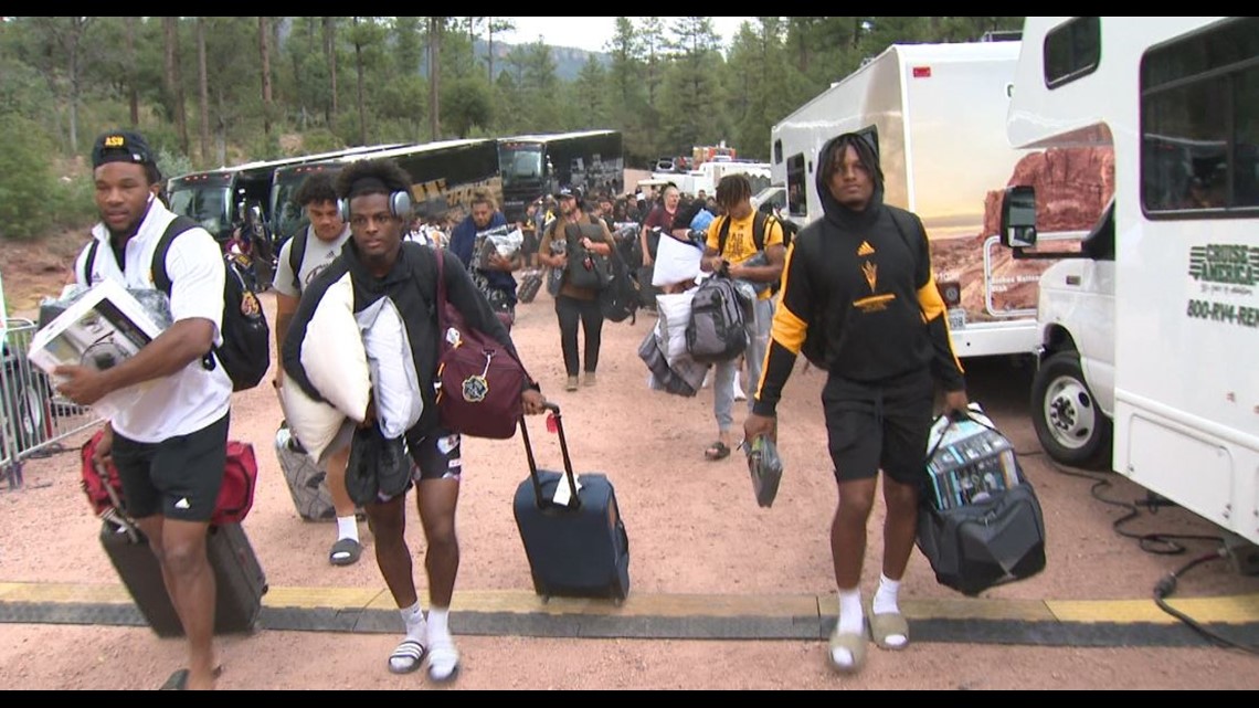 ASU football returns to Camp Tontozona in Payson | 12news.com
