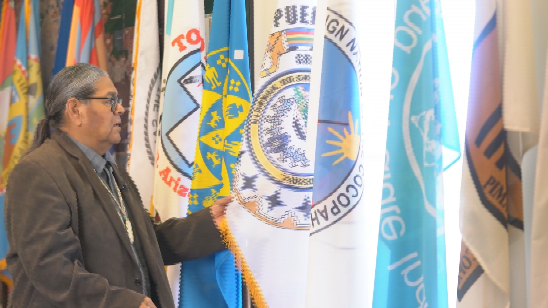 Native American flags taken down from Phoenix VA moved to new location ...