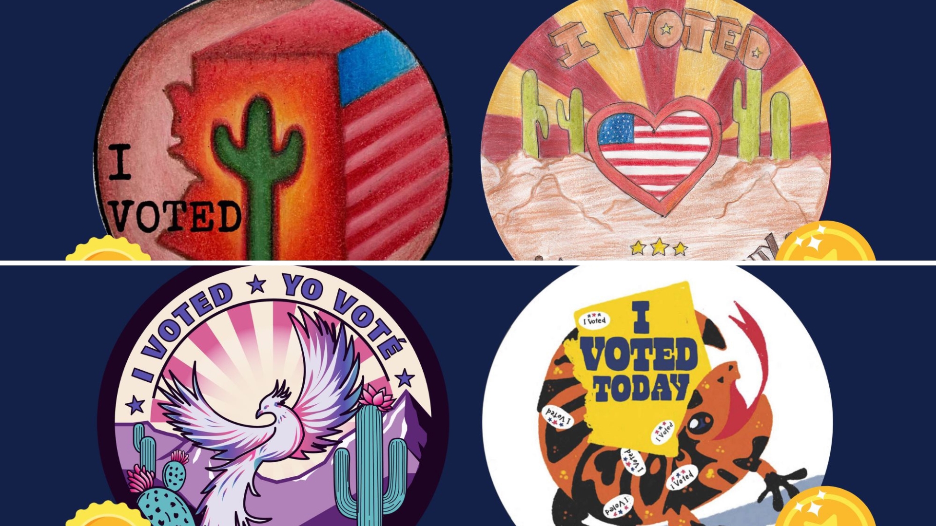 Winners of 'I Voted' sticker contest in Maricopa County announced ...