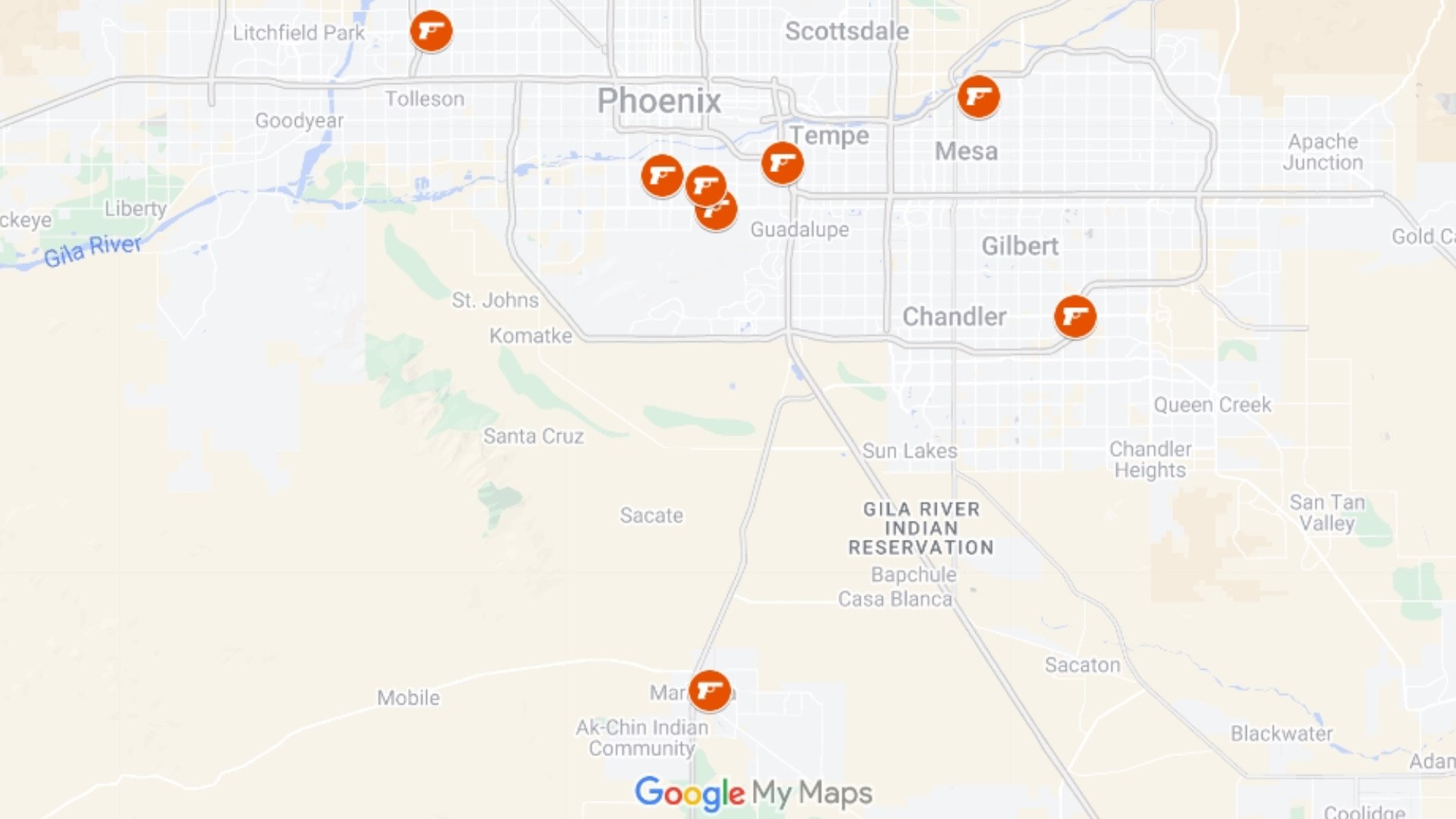 Map of shootings in Phoenix metro, Arizona | 12news.com