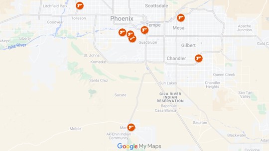 Map of shootings in Phoenix metro, Arizona | 12news.com