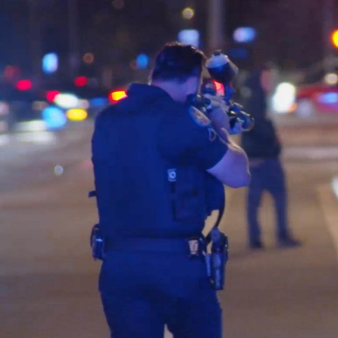 Police use pepper balls to disperse crowd after fight breaks out ...