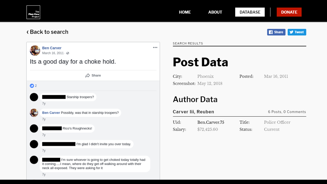 Phoenix cops' offensive Facebook posts lead to misconduct investigation ...