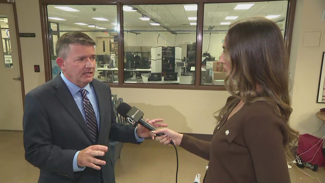 Maricopa election officials give updates after the polls closed ...