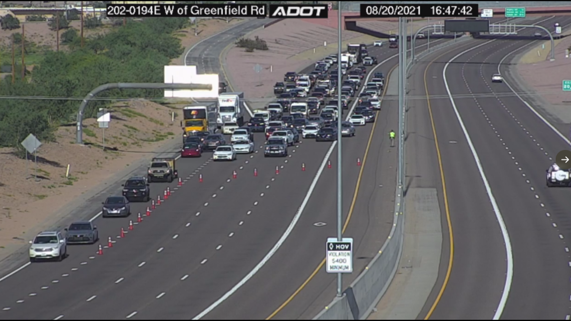 Loop 202 reopened in Mesa after emergency utility work | 12news.com