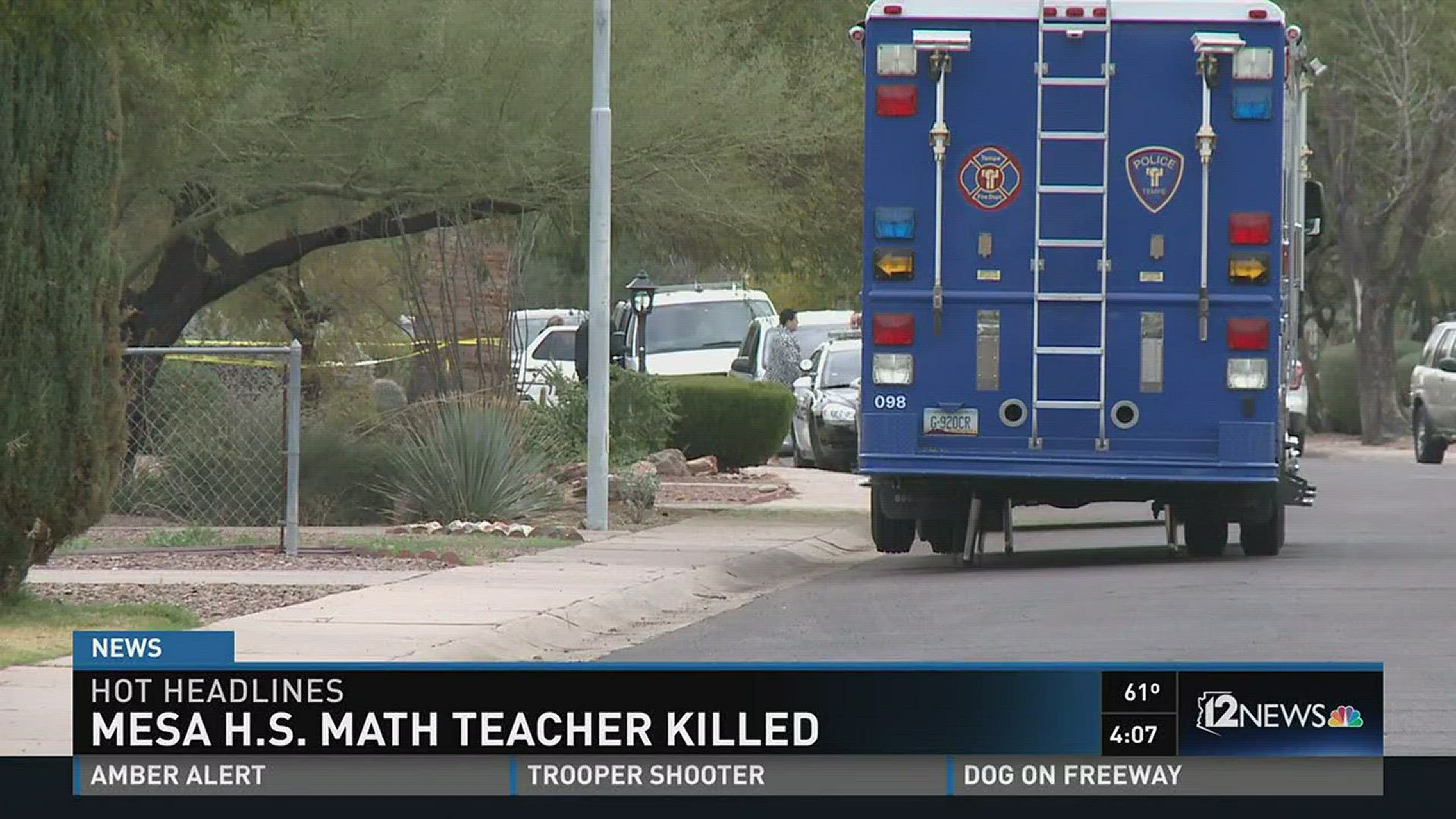 Students mourn Mesa teacher shot dead; suspect identified | 12news.com