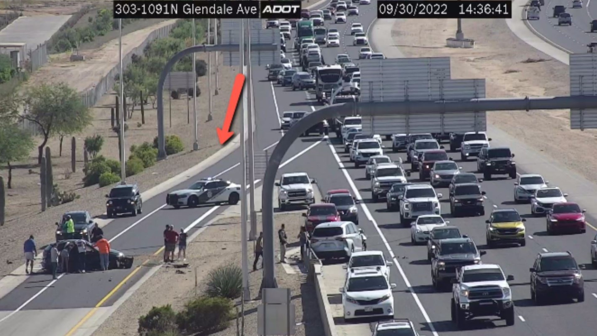 Wrong-way crash in Glendale shuts down Loop 303 | 12news.com