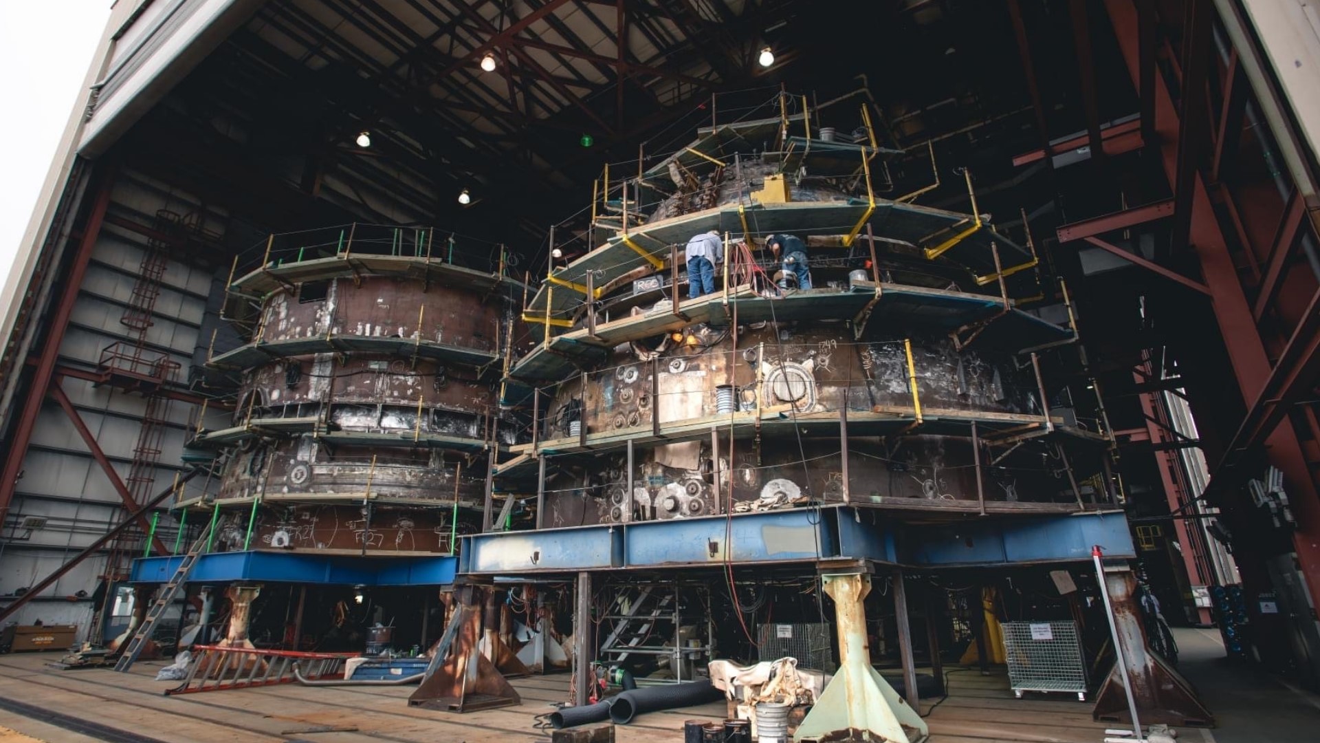 Pictures show pieces of new USS Arizona submarine | 12news.com