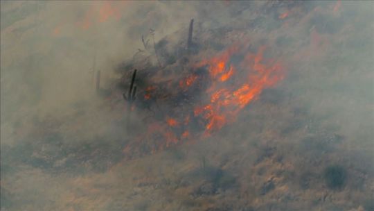 Crews fight Siphon Fire burning northeast of Apache Junction | 12news.com