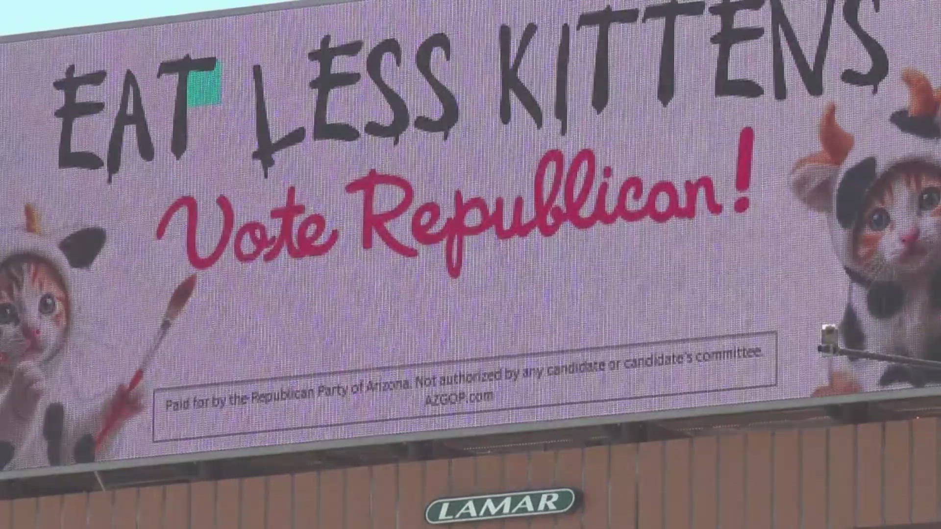 'EAT LESS KITTENS' billboards push debunked conspiracy | 12news.com