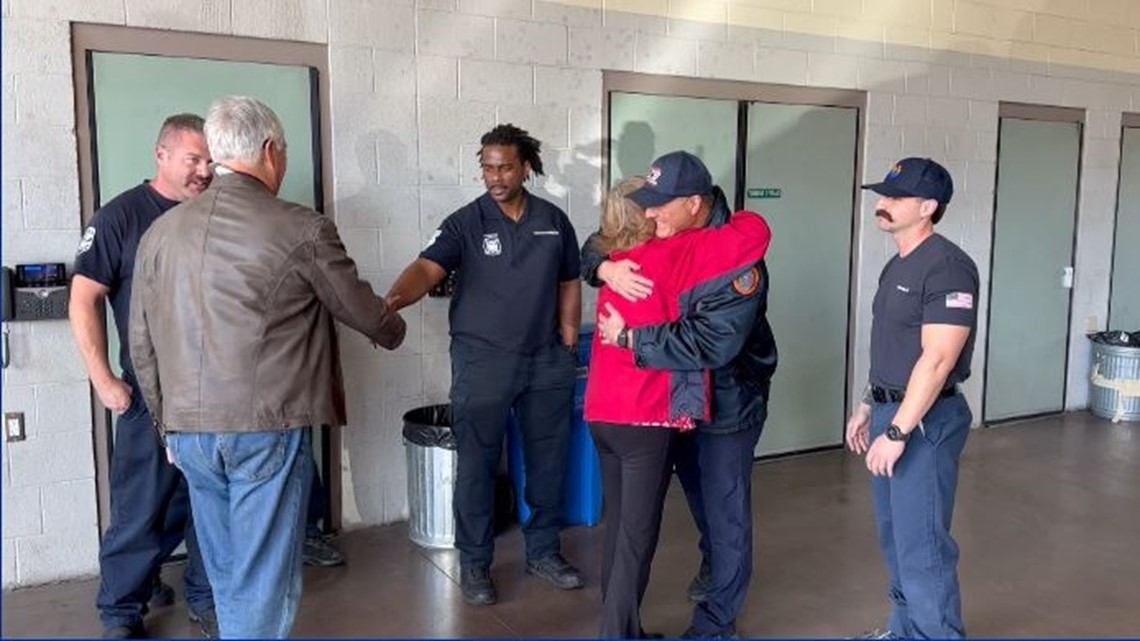 Valley woman thanks firefighters who helped save her life | 12news.com