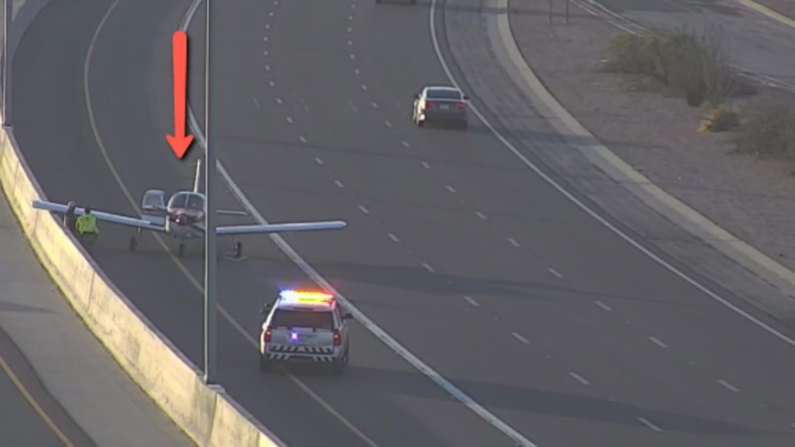 Plane lands on Loop 202 HOV lane in Mesa | 12news.com