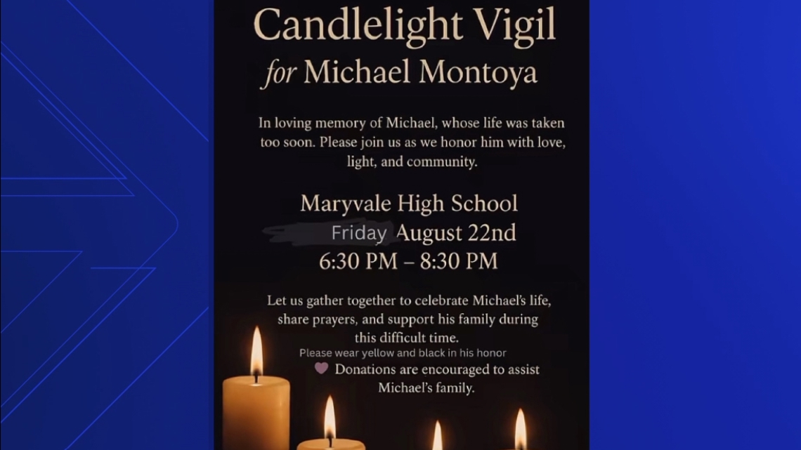 Vigil honors Michael Montoya II at Maryvale High School | 12news.com