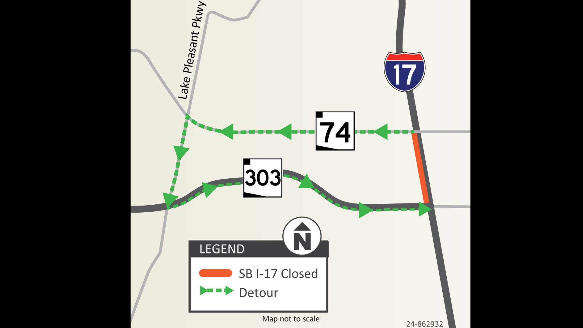 Traffic info: North Phoenix road closures on I-17 | 12news.com