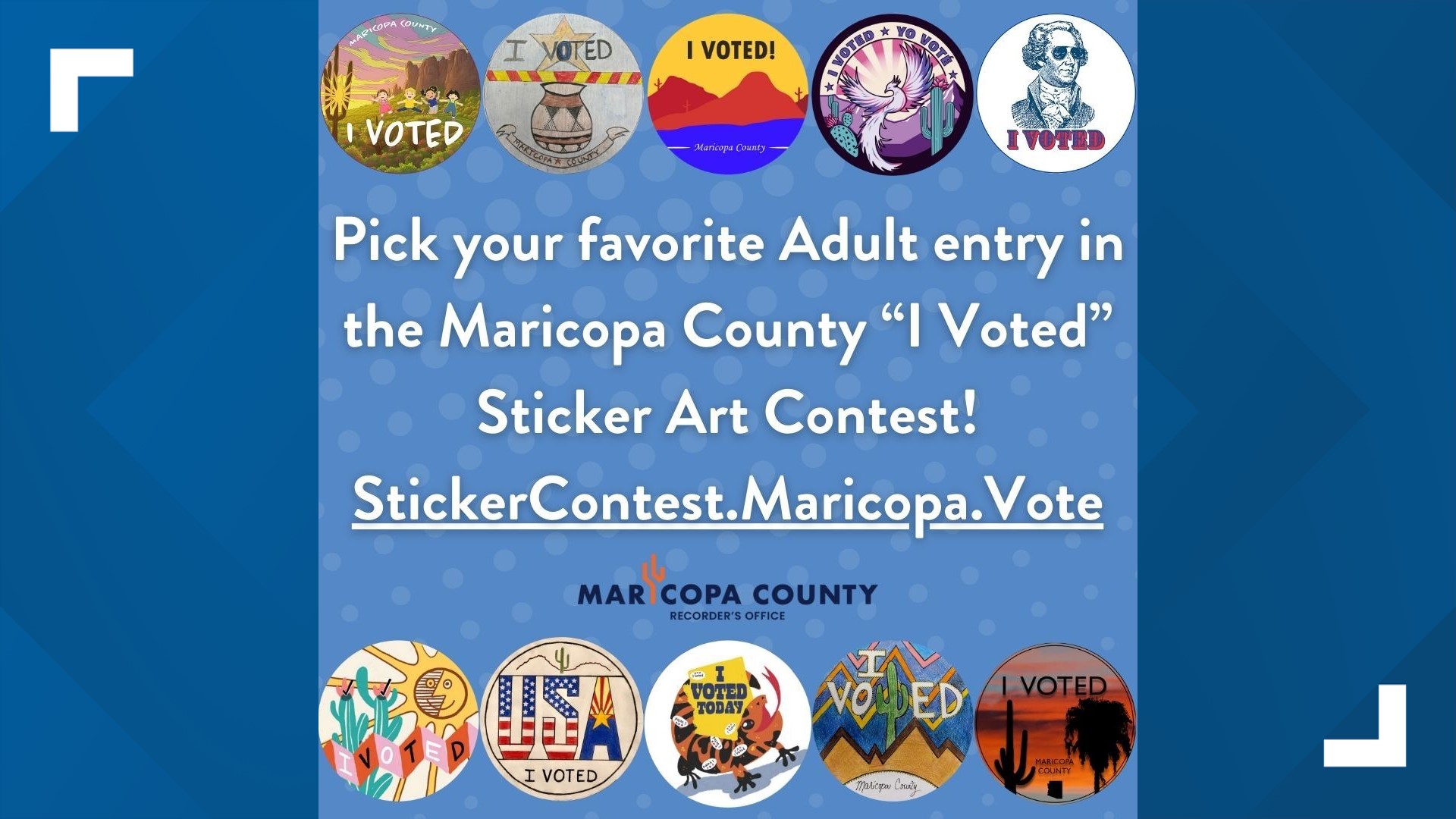 Finalists announced for Maricopa County 'I Voted' sticker contest ...
