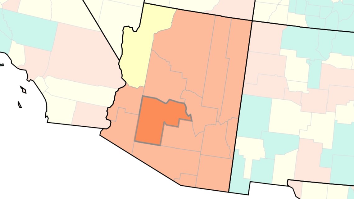 Maricopa County in 'high' range for COVID-19 levels, CDC says | 12news.com