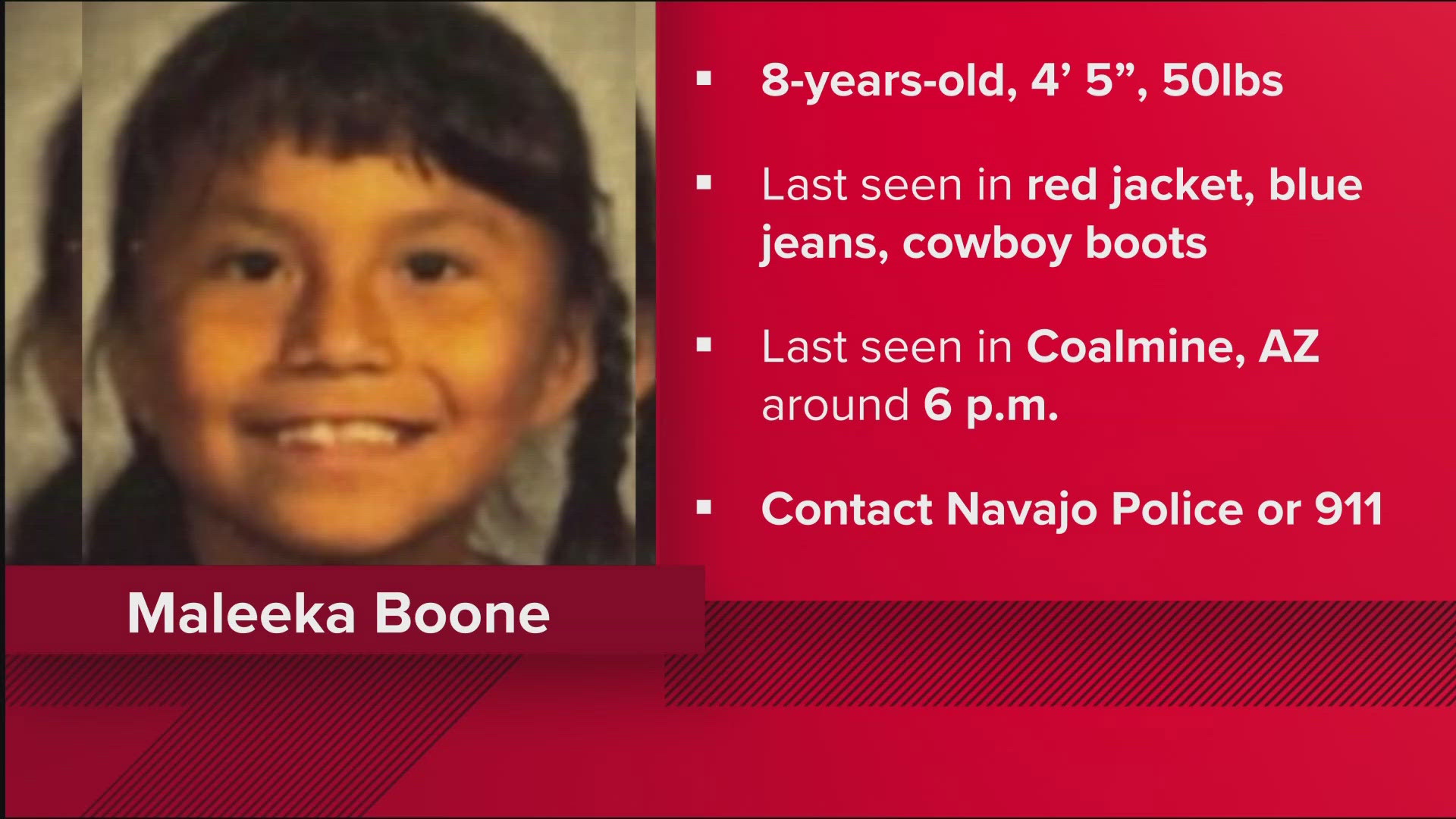 Turquoise Alert issued for 8-year-old out in northern Arizona | 12news.com