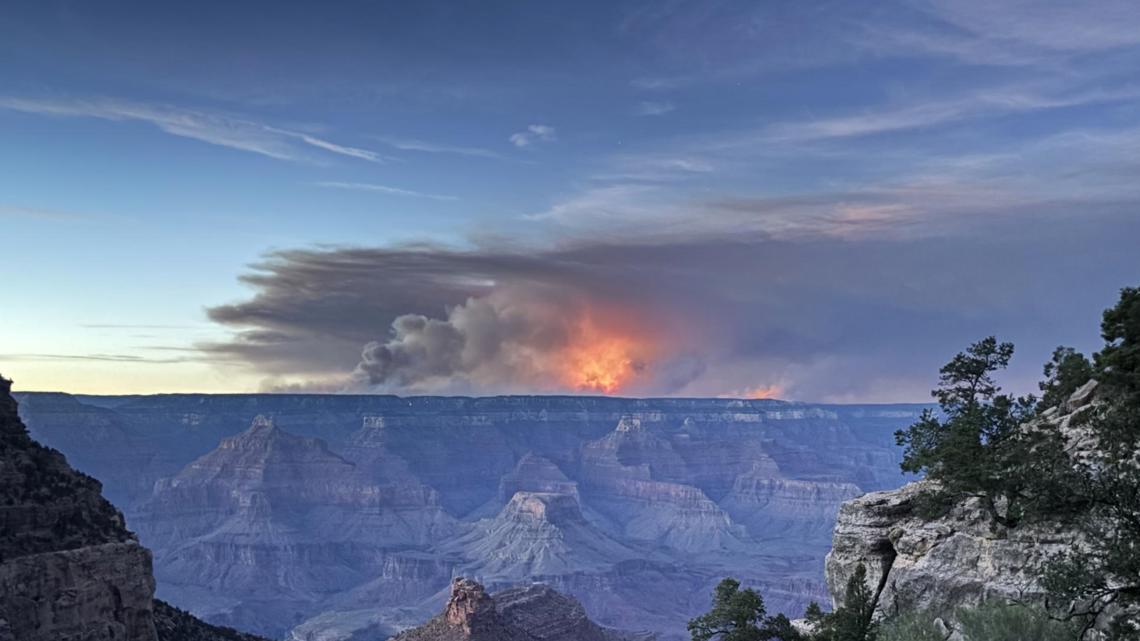 Dragon Bravo Fire near Grand Canyon doubles as containment drops ...