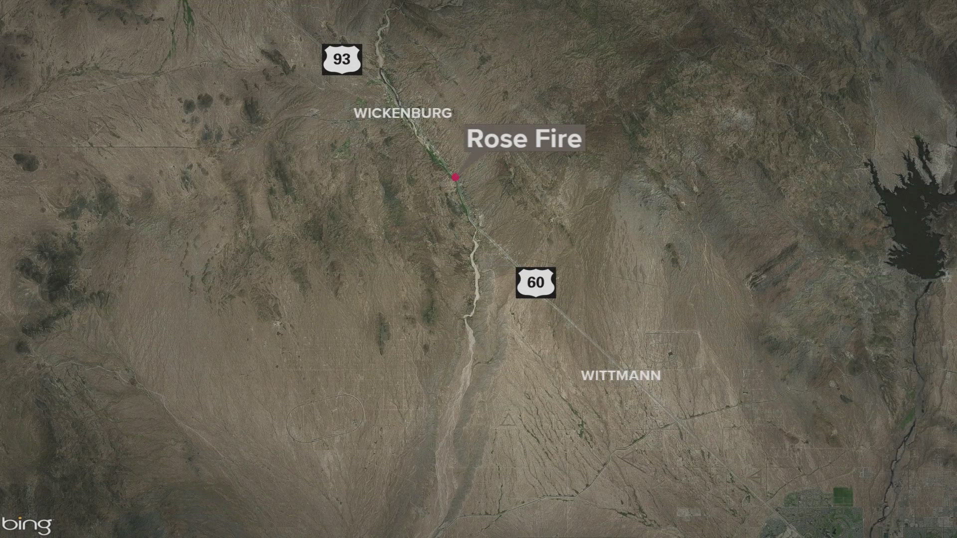 Brush fire closes US-60 near Wickenburg | 12news.com