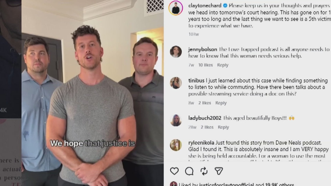 Former 'Bachelor' star Clayton Echard calls for his accuser's TED Talk ...