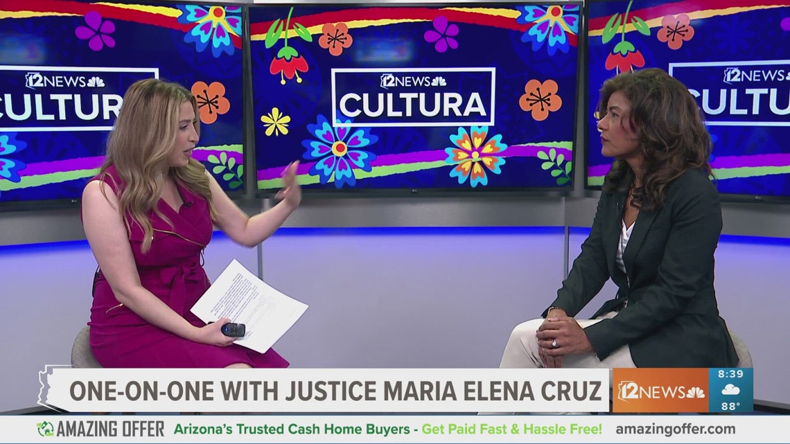 Justice Maria Elena Cruz visits Today in AZ | 12news.com
