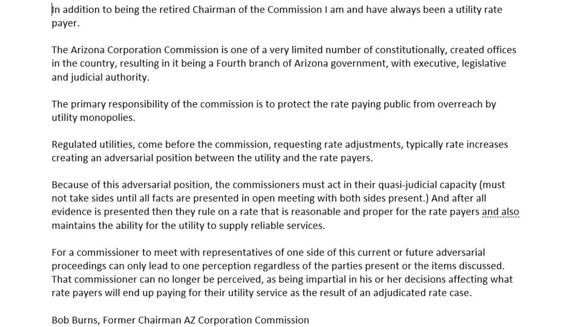 AZ commissioner meets privately with investors amid APS rate case ...