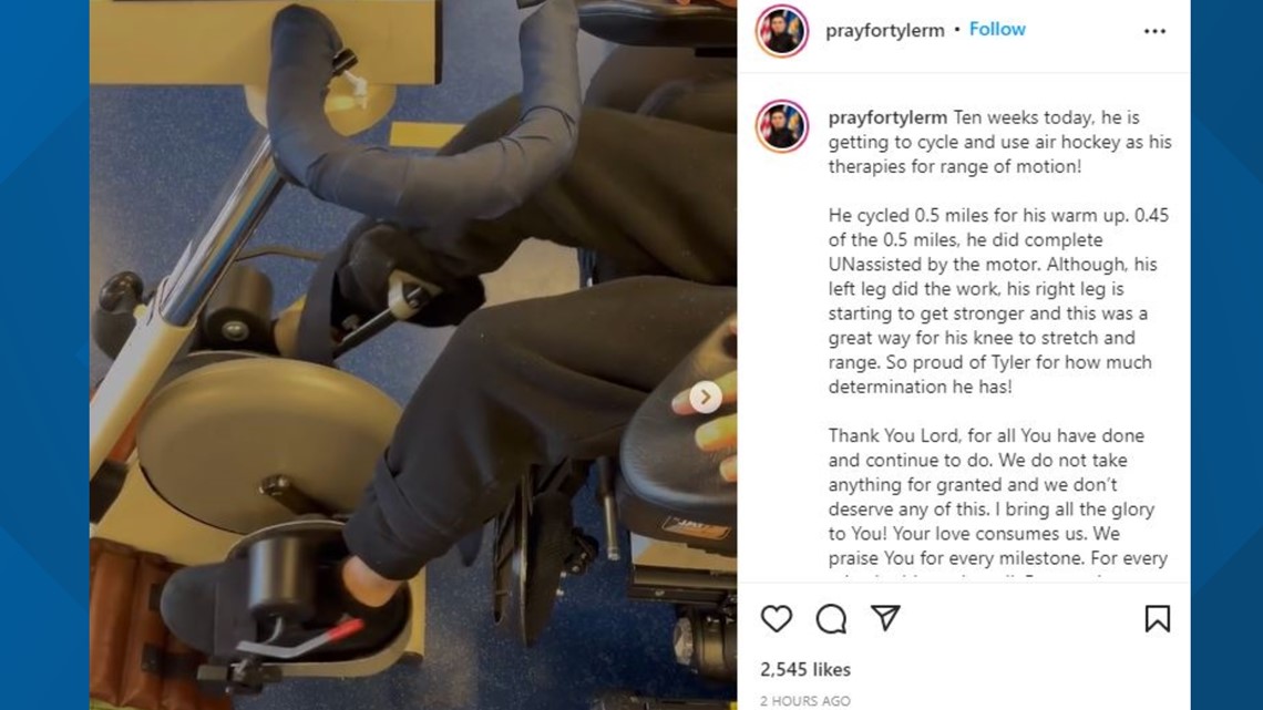 Video: Officer Tyler Moldovan seen making improvements | 12news.com