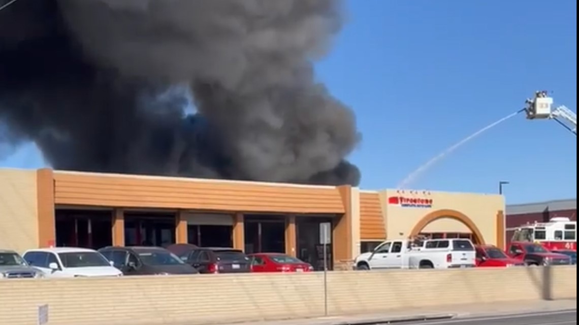 Firefighters respond to fire at Firestone store | 12news.com