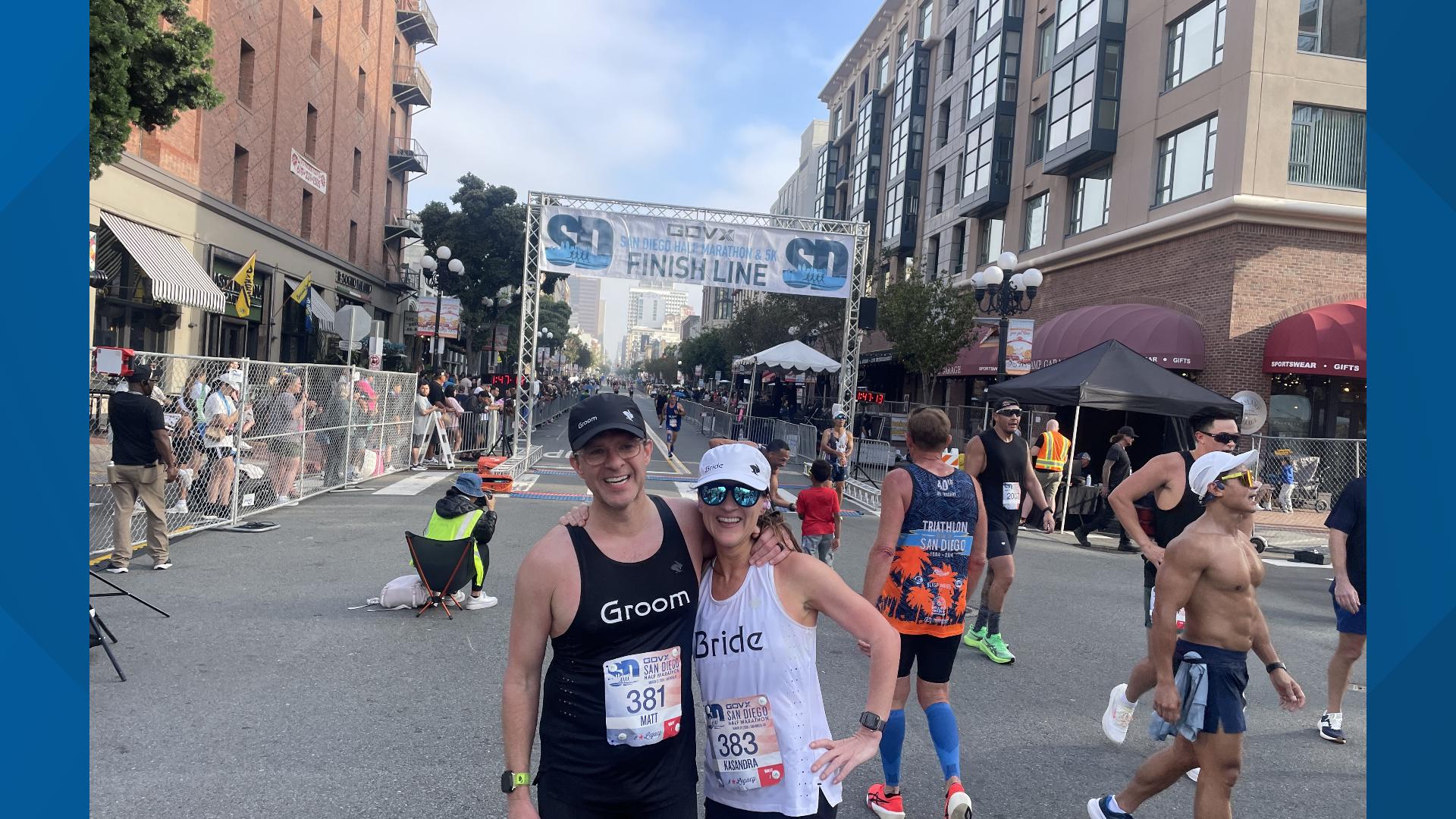 From the finish line to the altar: Gilbert couple runs half marathon on ...