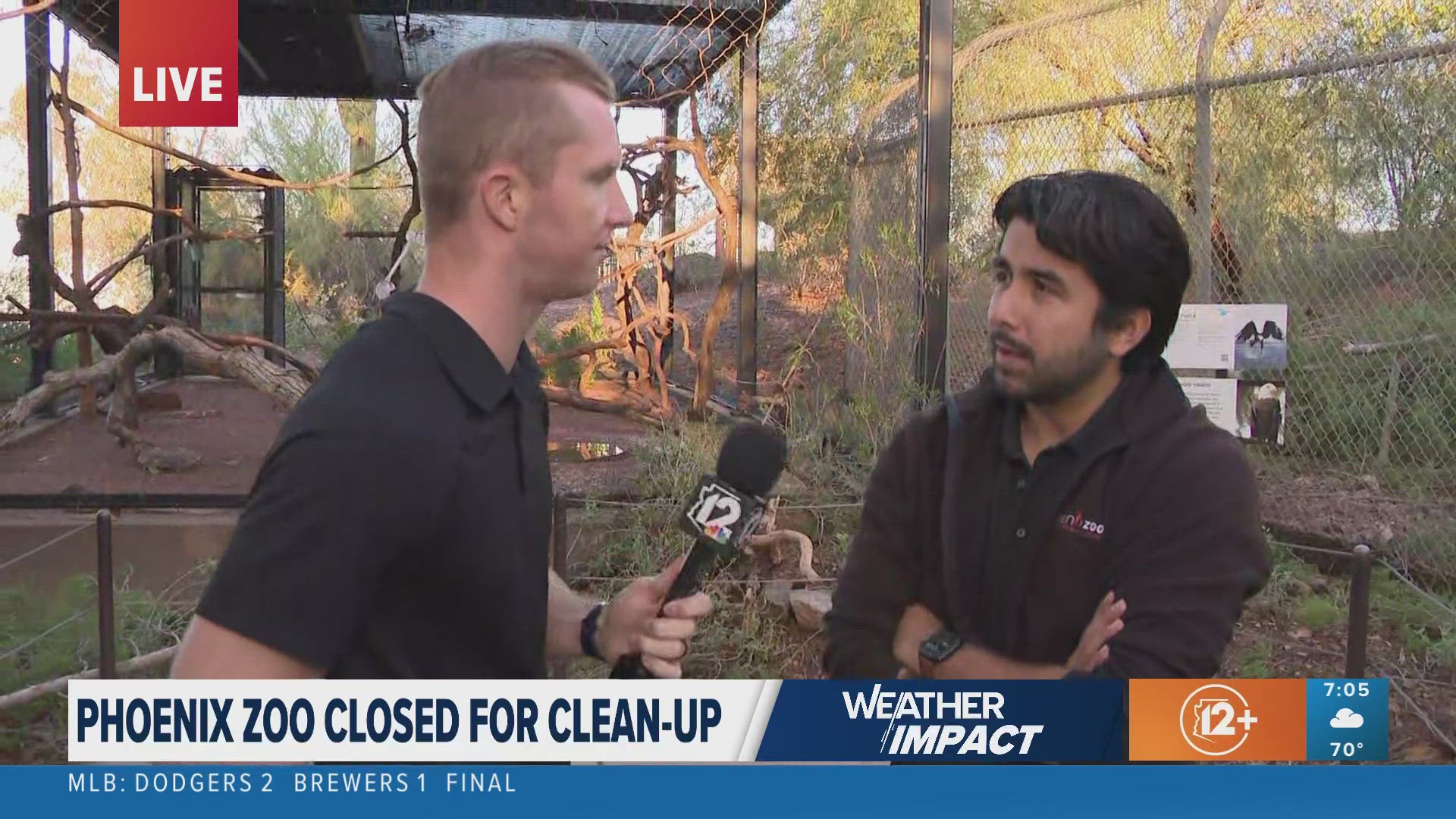 Arizona zoo closed for 2 days after storm sweeps through, damages area | 12news.com