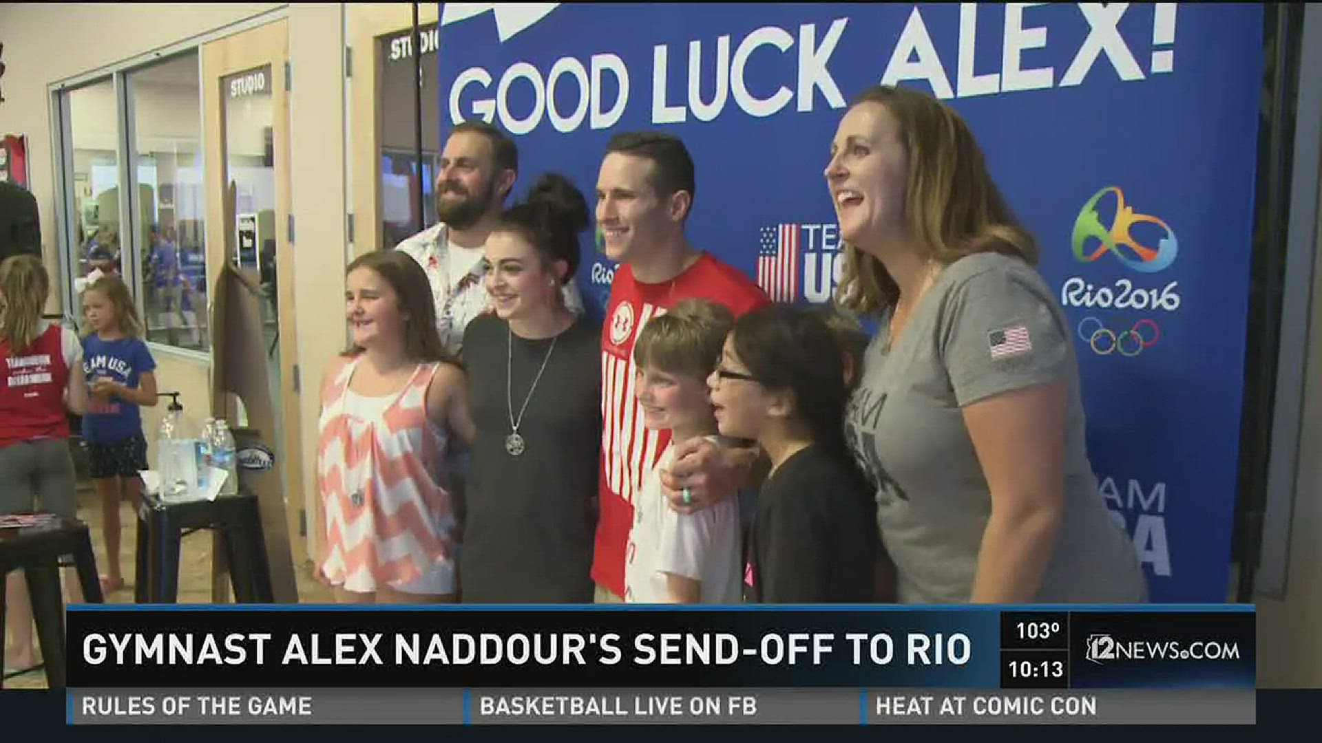 Alex Naddour, U.S. men compete for team gymnastics medal | 12news.com