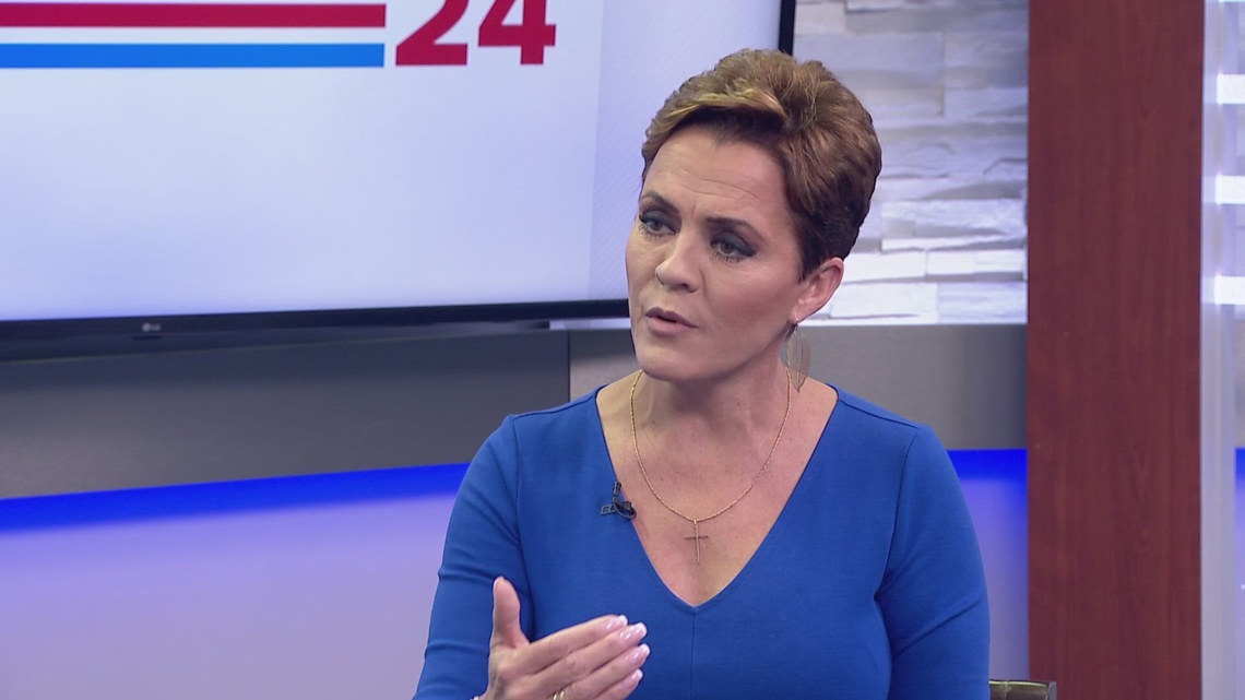 Senate candidate Kari Lake talks border wall, immigration, abortion and ...