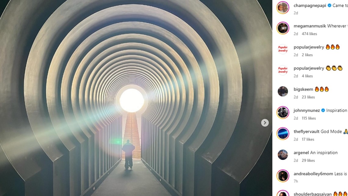 Rapper Drake visits Arizona to see Roden Crater installation | 12news.com