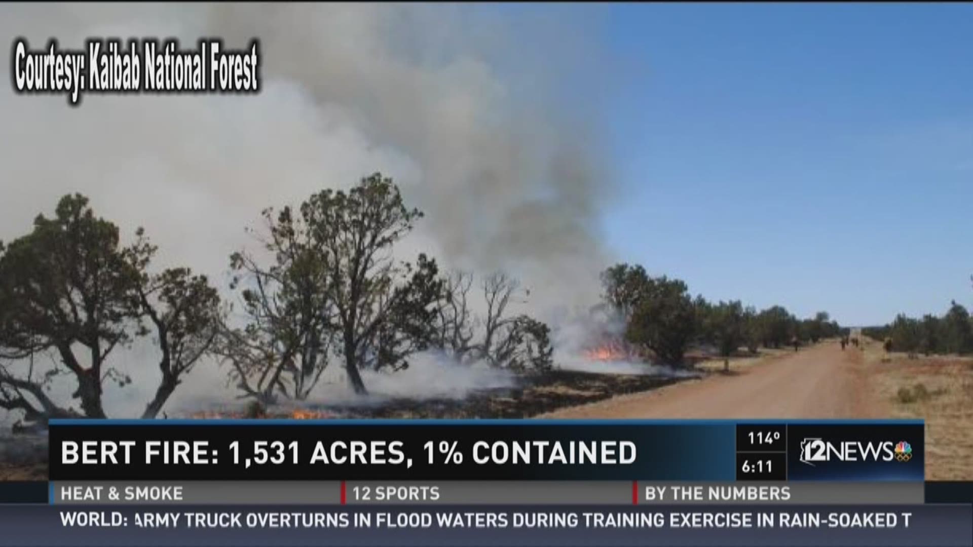 Bert Fire 1% contained | 12news.com