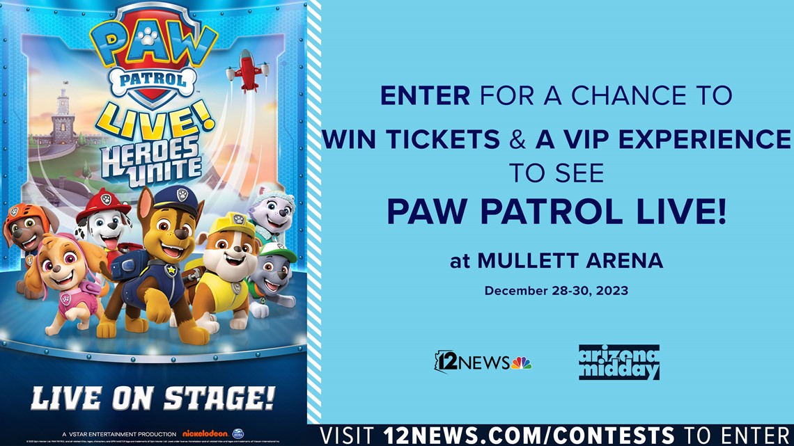 Win tickets to see Paw Patrol | 12news.com